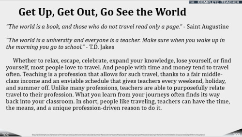 COMPLETE TEACHER Lesson 100 - Get Up, Get Out, Go See the World | TPT