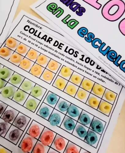 100 días de escuela | 100th days of school in Spanish | 100 días en la ...