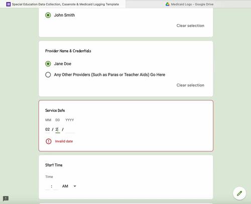Special Education Documentation Bundle: Google Form & Form Publisher ...