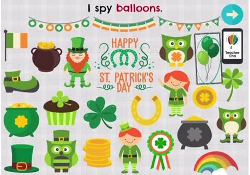 I Spy Sentence Comprehension: St. Patrick's Day (BOOM Cards™ Distance ...