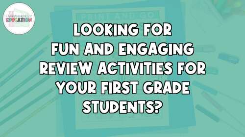 First Grade August Activities for Back To School No Prep Printables Review