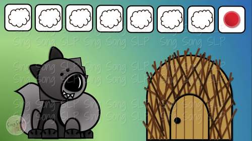 Big Bad Wolf - Three Little Pigs - EDITABLE Digital Game - Powerpoint