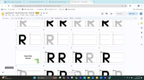 Dotted Handwriting Paper Uppercase R | Primary Lined Writing Practice ...