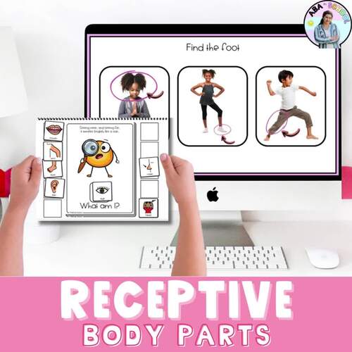 Receptive Identification BODY PARTS Vocabulary Activity - ABLLS ...