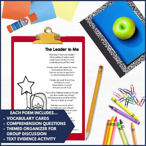 Character Education Poetry, Social Emotional Learning Poetry, Character ...