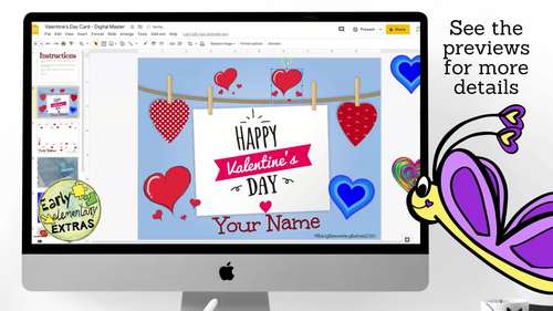 Valentine's Day Activity Bundle, Cards, Writing, Art, Digital Google™