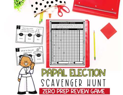 Pope Leo | Papal Election | Reading Comprehension | Scavenger Hunt