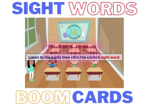 Sight words Boom Cards | Back to school by Teachers Resource Store