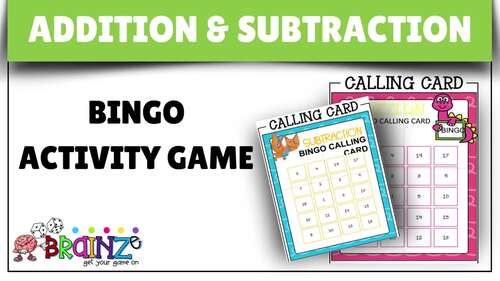 Addition & Subtraction Bingo Bundle | Math Review Activity for Kids by ...