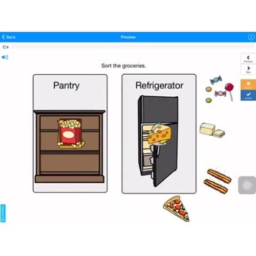 Boom Cards: Functional Life Skills- Sorting Groceries by Ausome Speech