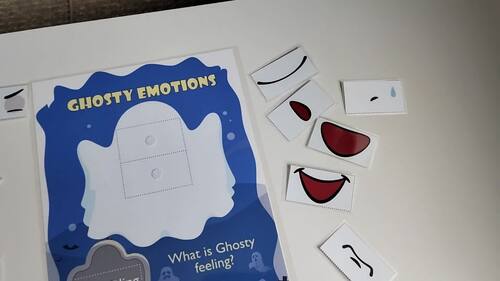 Halloween ghost emotions by Printables From Yuliia | TPT