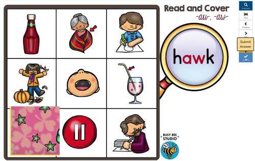 DIPTHONGS ST PATRICKS DAY BOOM CARDS MARCH PHONICS AU AW OU OW OO OI OY ...