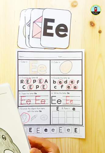 Letter E - Letter of the Week by The Joy in Teaching | TPT