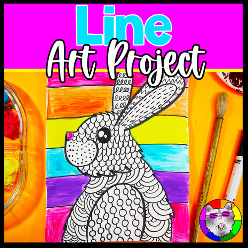Element of Art Line, Bunny Line Art for Grades 2-5 | TPT