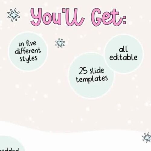 Winter Themed Good Morning Slide Templates | For Google and PowerPoint