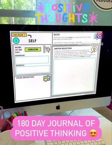 Daily SEL Journal, Growth Mindset, Social Emotional Learning, Morning Work