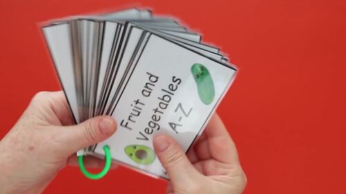 Fruit & Veg A to Z Flash Card Set | 26 Foods with Faces | Activity ...