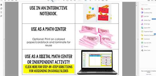 5th Grade Math Sorts - Digital Math Sorts Included for Digital Math Centers