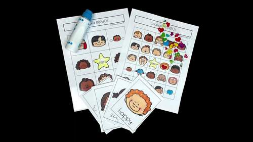 Emotions Bingo Identifying Feelings and Emotions Social Emotional Learning