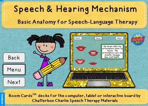Anatomy of the Speech & Hearing Mechanism Boom Cards | TPT