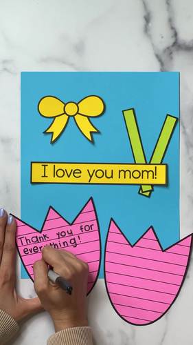 Mother's Day Craft in English and Spanish Manualidad Día de las Madres