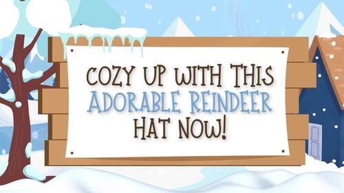 Reindeer Hat Craft | Printable Winter Headband Activity | Cut & Paste ...