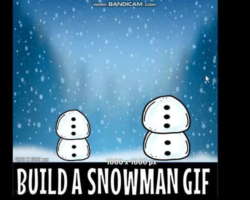 build a snowman gif by Murphys lesson design studio | TPT