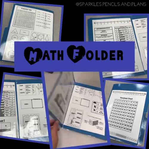 Math Folder - USA by Sparkles Pencils and Plans | TPT