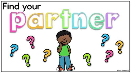 Partner Up and Chat! Morning Meeting Activity Number Sense Game | TPT