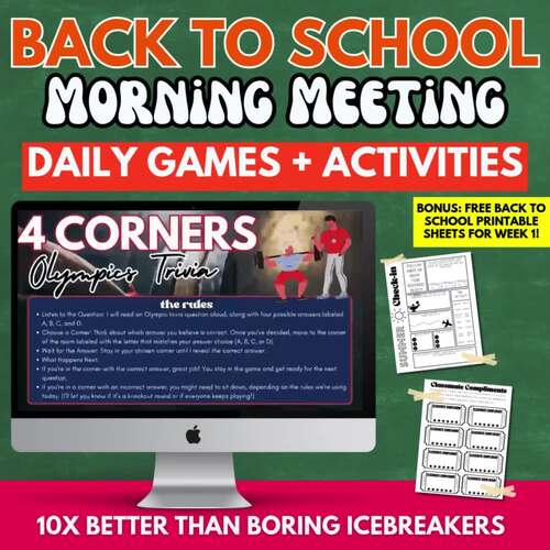 Back to School Bundle | Digital SEL Activities & Icebreakers | Upper ...