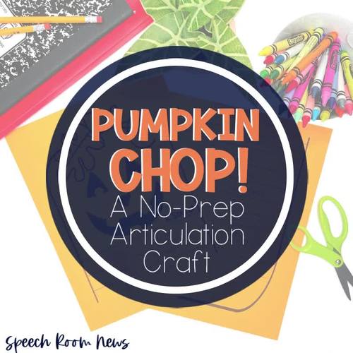 Pumpkin Craft for Articulation and Language by Jenna Rayburn Kirk
