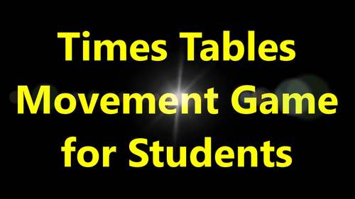 Multiplication Times Tables Game Bundle/Brain Break (Includes all from ...