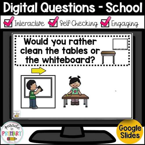 DIGITAL Questions of the Day - Back to School #2 - Distance Learning ...