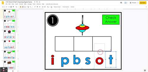 CVC Short O Digital Game by Wendy Smith | TPT