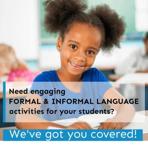 Formal & Informal Language Activities | Print & Digital | Distance Learning