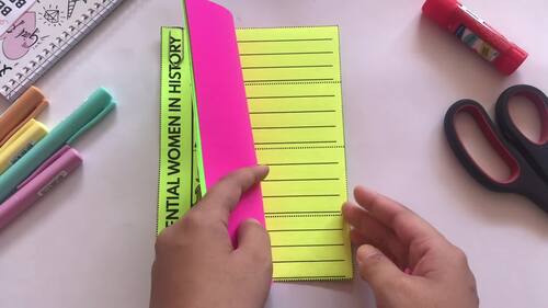 Women's History Month Biography Research Project and Flap Book Activity