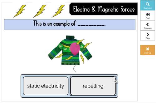 Electric and Magnetism | BOOM CARDS by Teaching Literacy | TpT