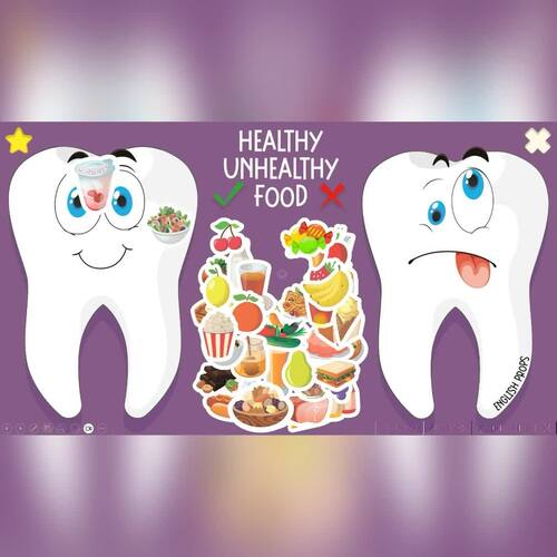 Healthy Unhealthy Food Sorting Game №134 by English PROPS | TPT