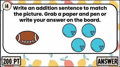 Kindergarten Math Review Game Show End of the Year PowerPoint ...