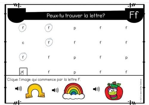 Où se trouve la lettre? French Boom Cards St. Patrick's Day Edition