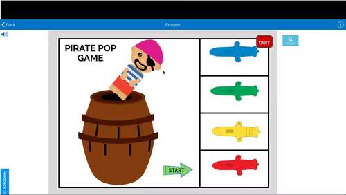 Pirate Pop Digital Game Language Therapy Boom Cards™ | TPT