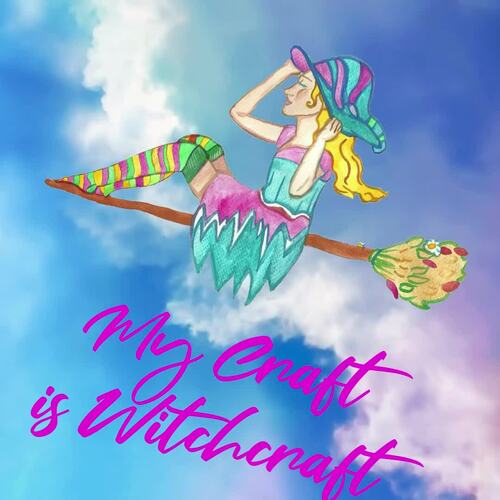 My Craft Is Witchcraft Watercolor Witch Fun and Whimsical Clip Art
