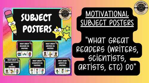 Writing - What Great Writers Do Posters PreK, Kindergarten, First, TK, UTK