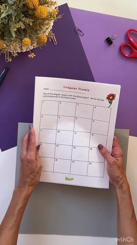 Irregular Plurals Puzzle Game, L 2.1b by BXC Creations | TPT