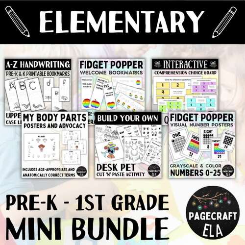 Early Learning BUNDLE | Alphabet | Handwriting | Mindfulness Décor ...