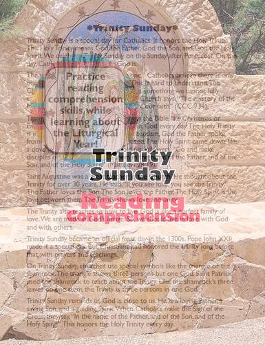 Trinity Sunday Reading Comprehension | Holy Trinity & Liturgical Year ...