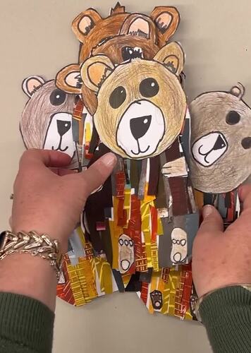 Bear Visual Art Project Guide Draw and Collage Activity for Quick Skill ...