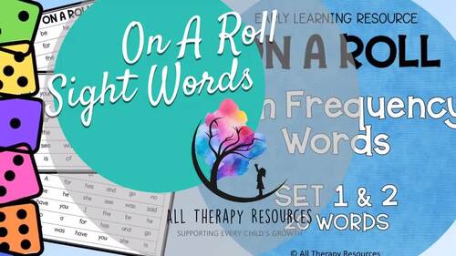 ON A ROLL - High Frequency Words - Sight Words - SET 1 & 2 (20 Words)