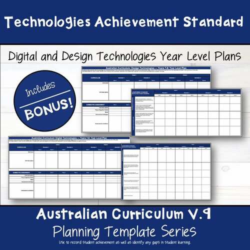 V9 Australian Curriculum TECHNOLOGIES ACHIEVEMENT STANDARD CHECKLISTS ...