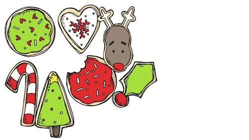 Christmas Cookie Swap/Exchange clip art digi stamp COMBO PACK ...